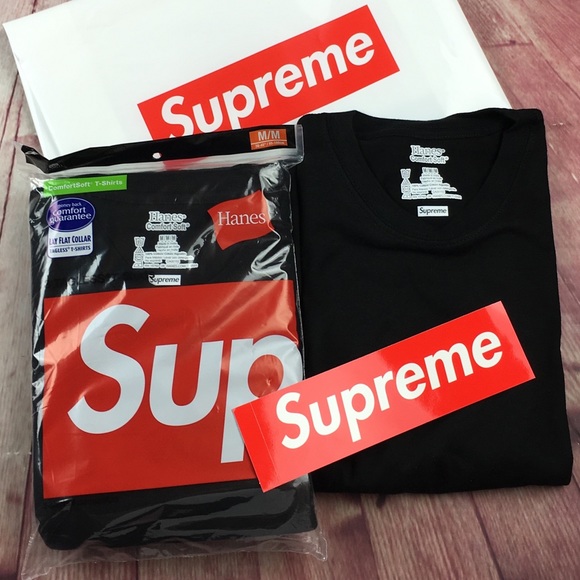 Supreme | Underwear & Socks | Supreme Black Tshirt Size Medium | Poshmark